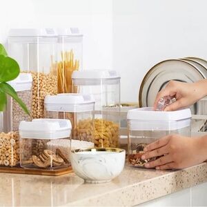 Kitchen | White Airtight Food Storage Containers For Kitchen | Poshmark